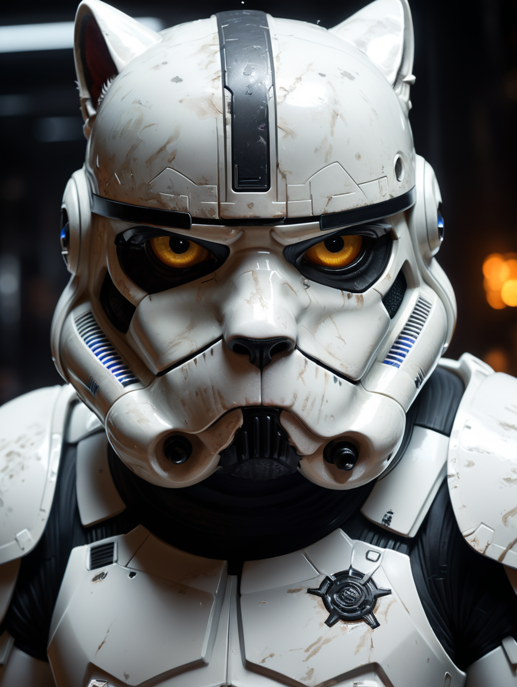 Premium Free ai Images | stormtrooper cat