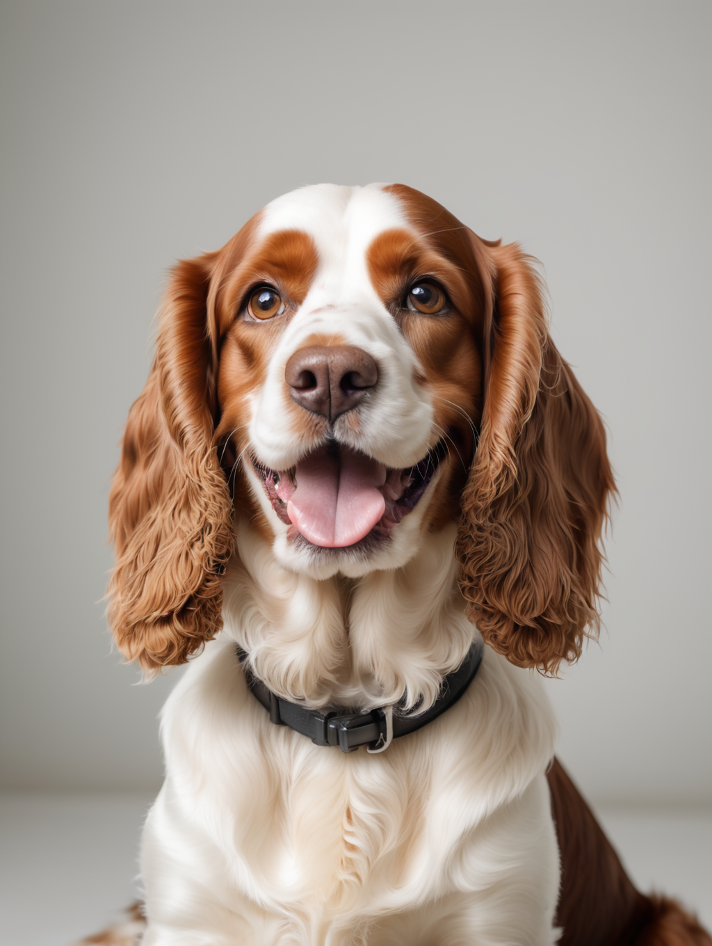Premium Free ai Images | cocker spaniel smiling sitting front camera ...