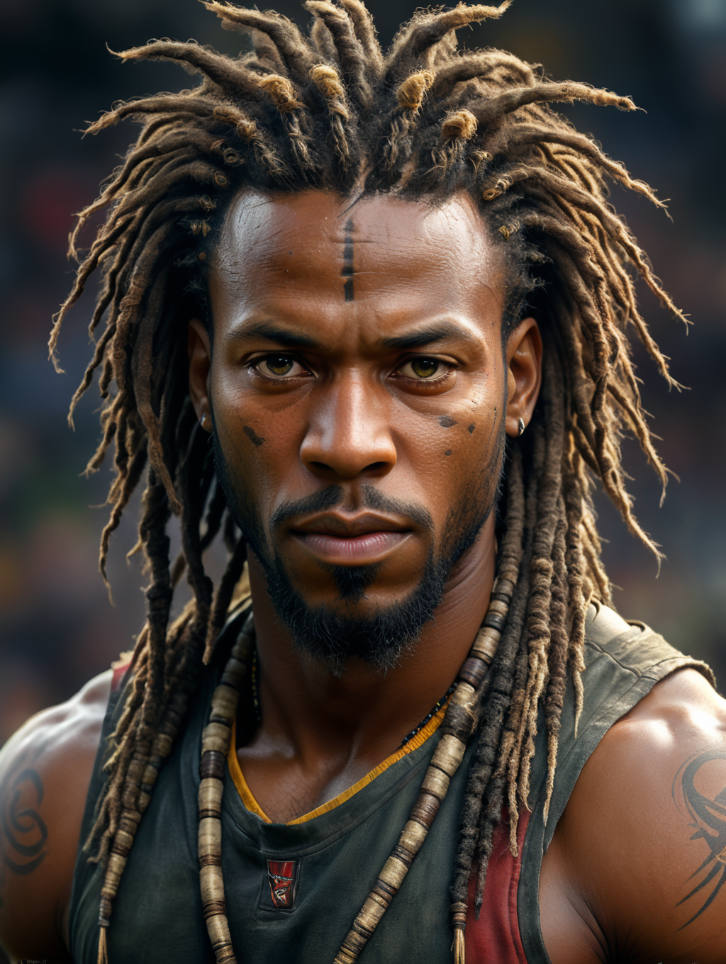 Premium Free ai Images | official portrait of male african player with ...