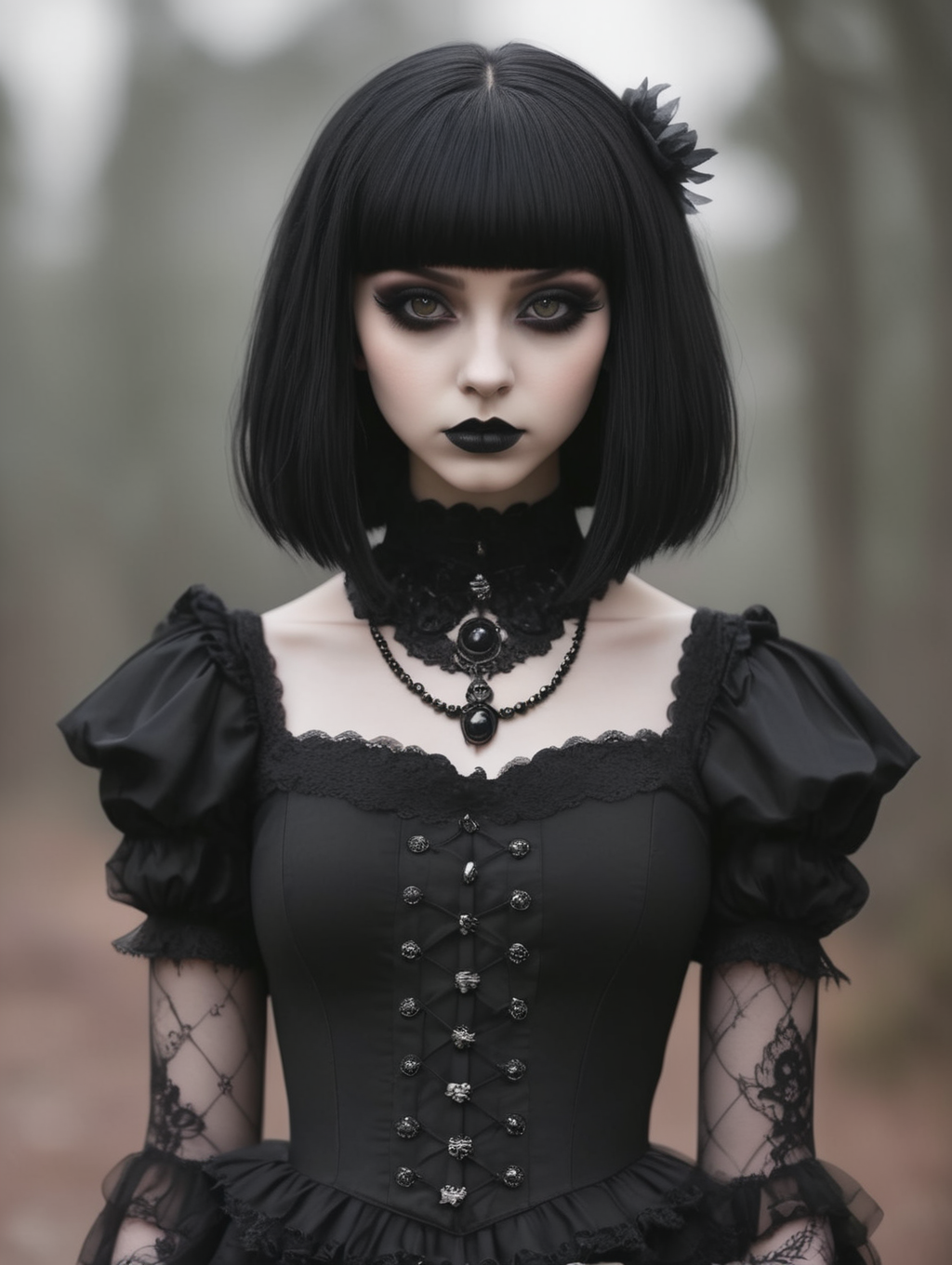 Premium Free ai Images | goth girl