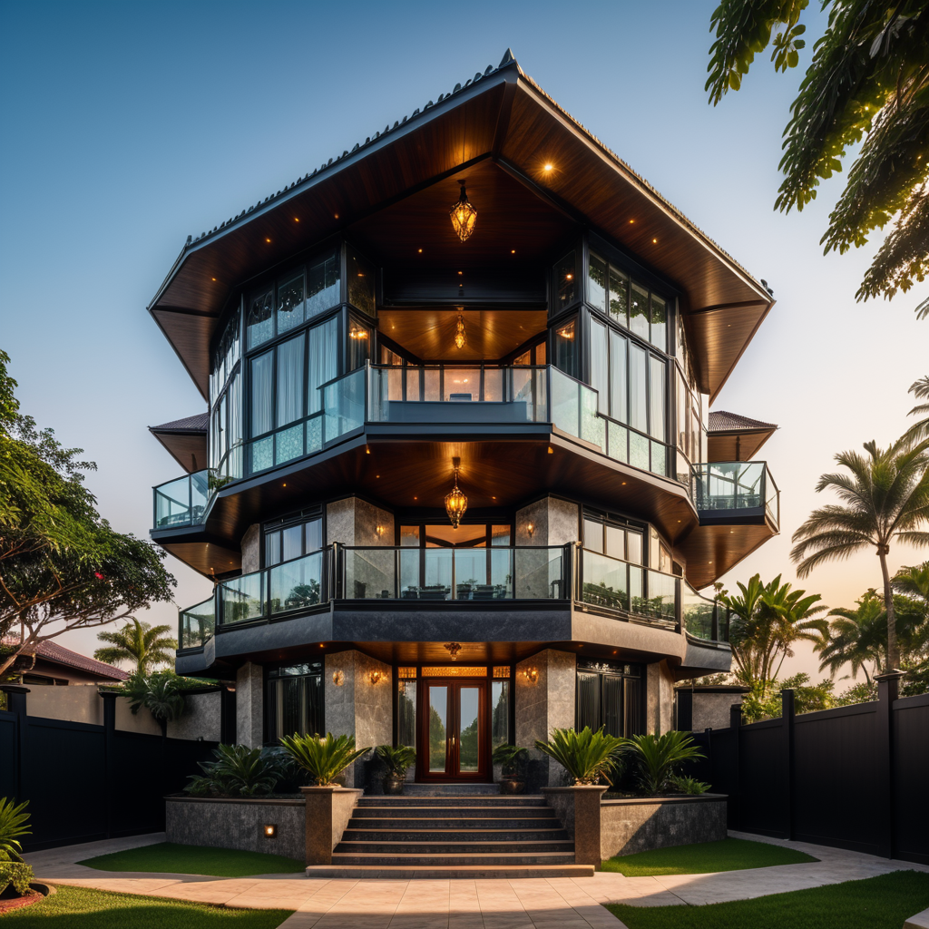 Premium Free ai Images | ultra real view for ultra luxury hexagonal ...