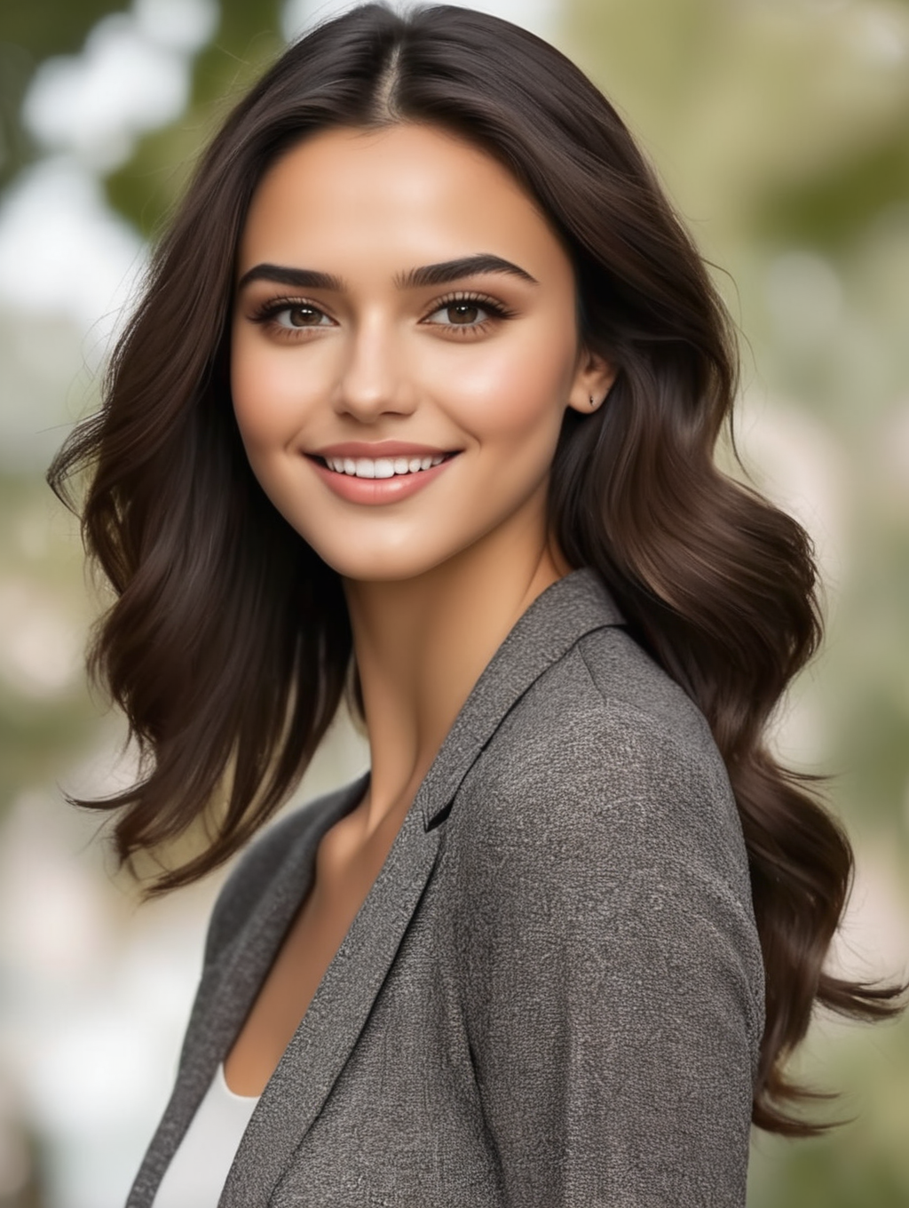 Premium Free ai Images | she is an albanian girl she is natural beauty ...