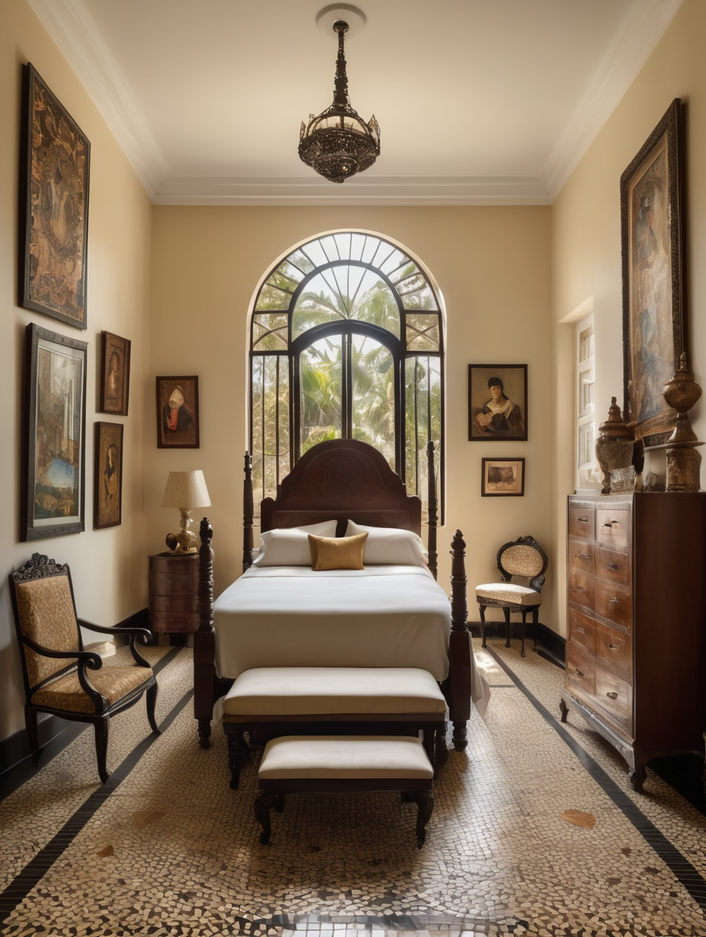Premium Free ai Images | masterpiece painting of cuban colonial house ...