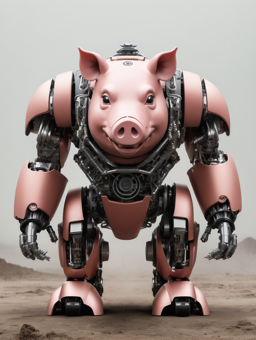 Premium Free ai Images | pig robotics fierce full robots