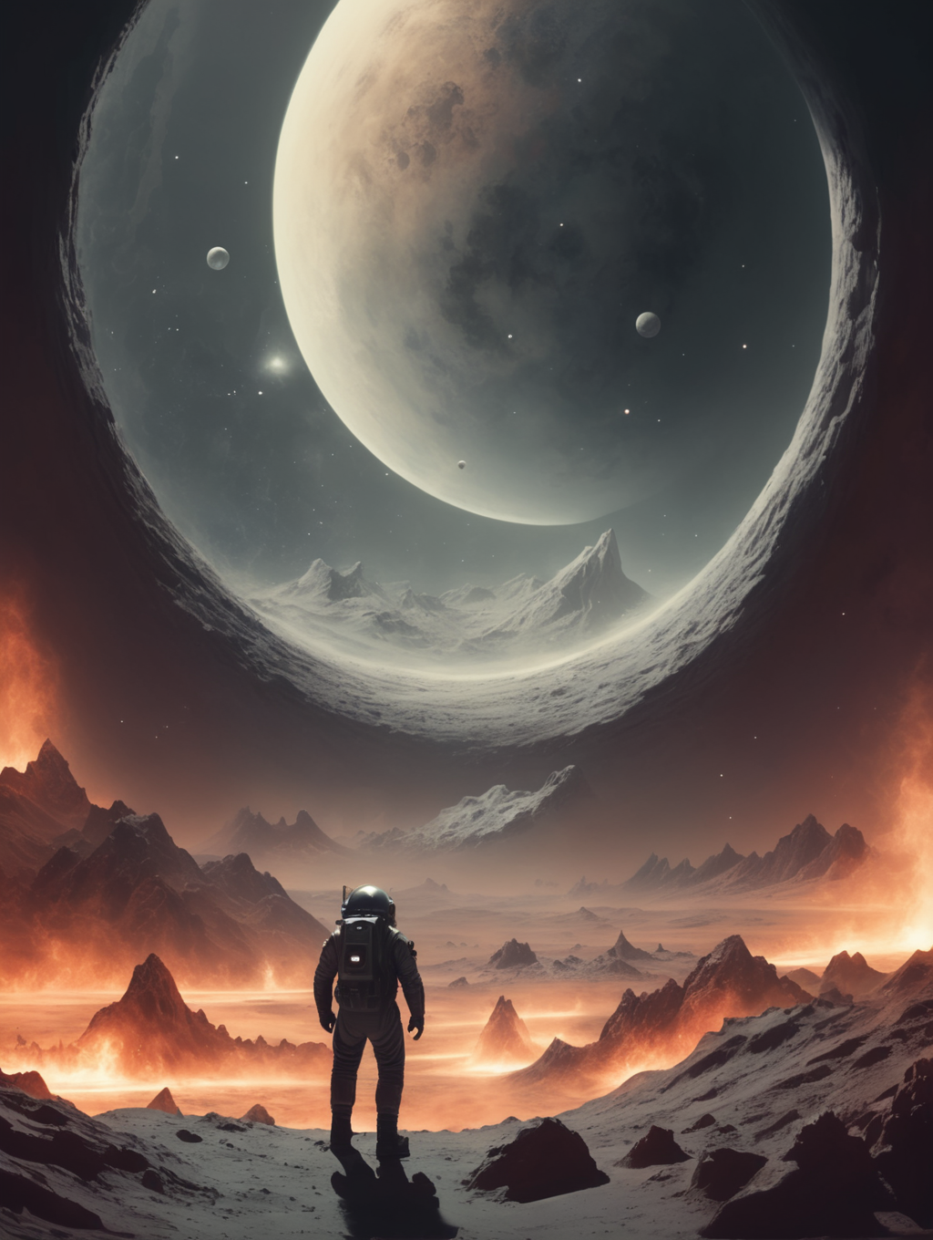 Premium Free ai Images | hell in space