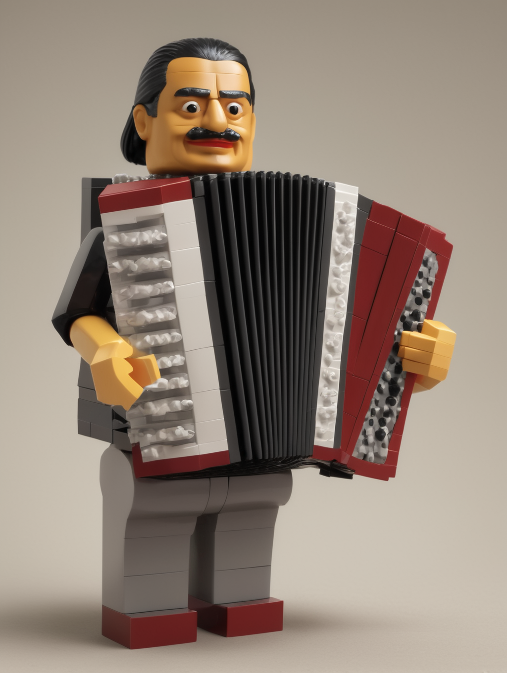 Premium Free ai Images | flaco jimenez as lego playing the accordion