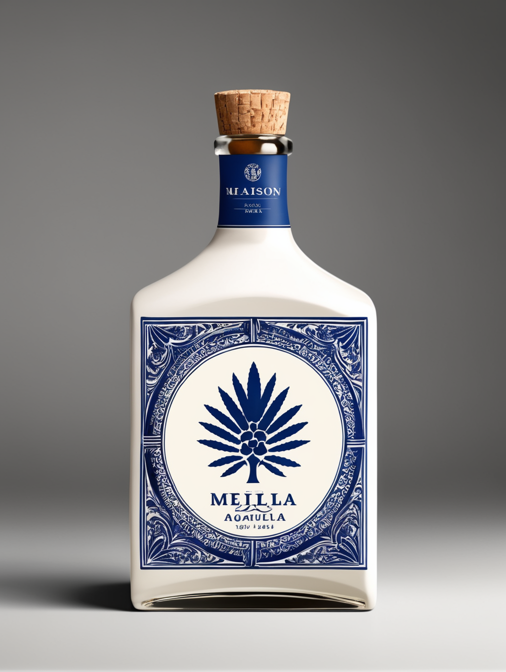 Premium Free ai Images | design ceramic tequila square bottle with ...