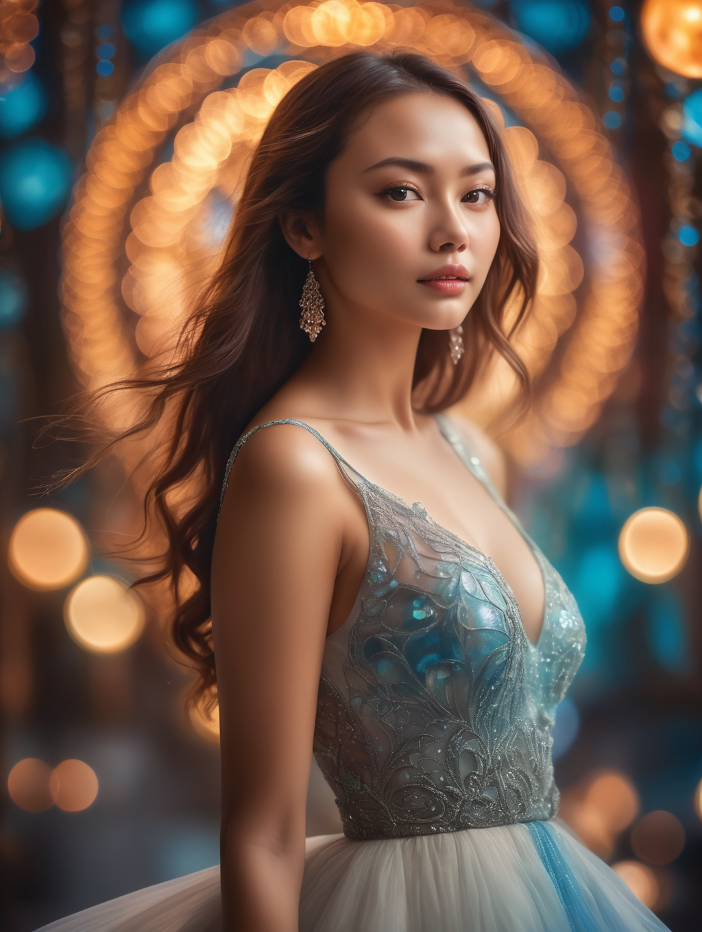 Premium Free ai Images | quality ultra detailed vivid colors bokeh portraits surreal dreamlike ...