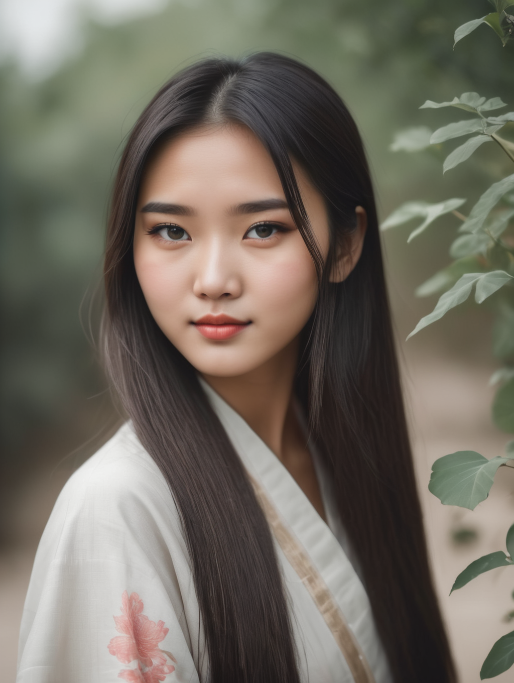 Premium Free ai Images | cewek cantik bermuka cina