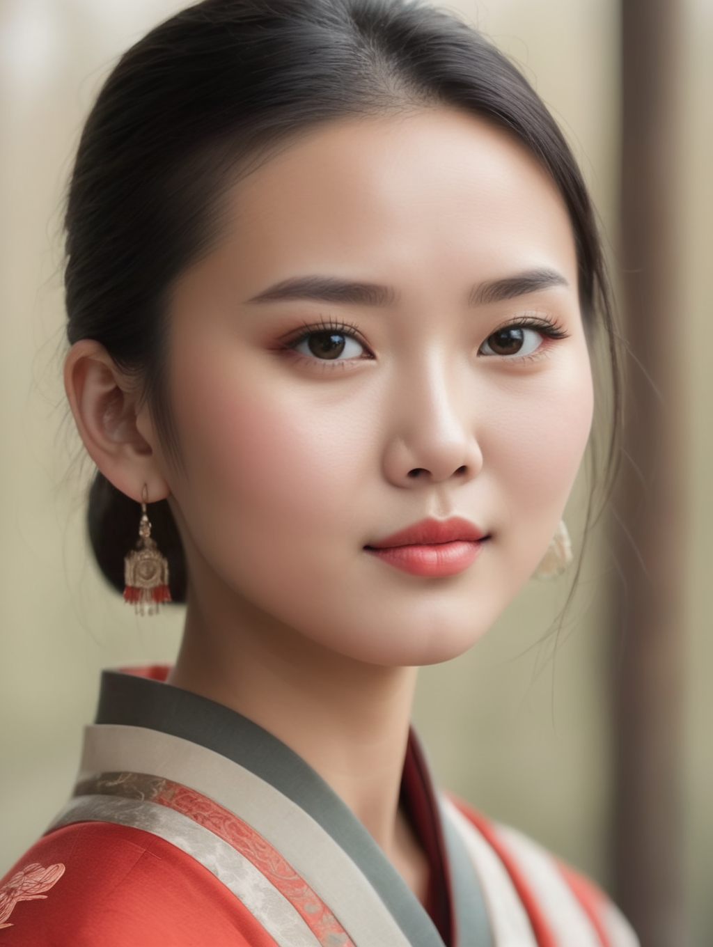 Premium Free ai Images | cewek cantik bermuka cina