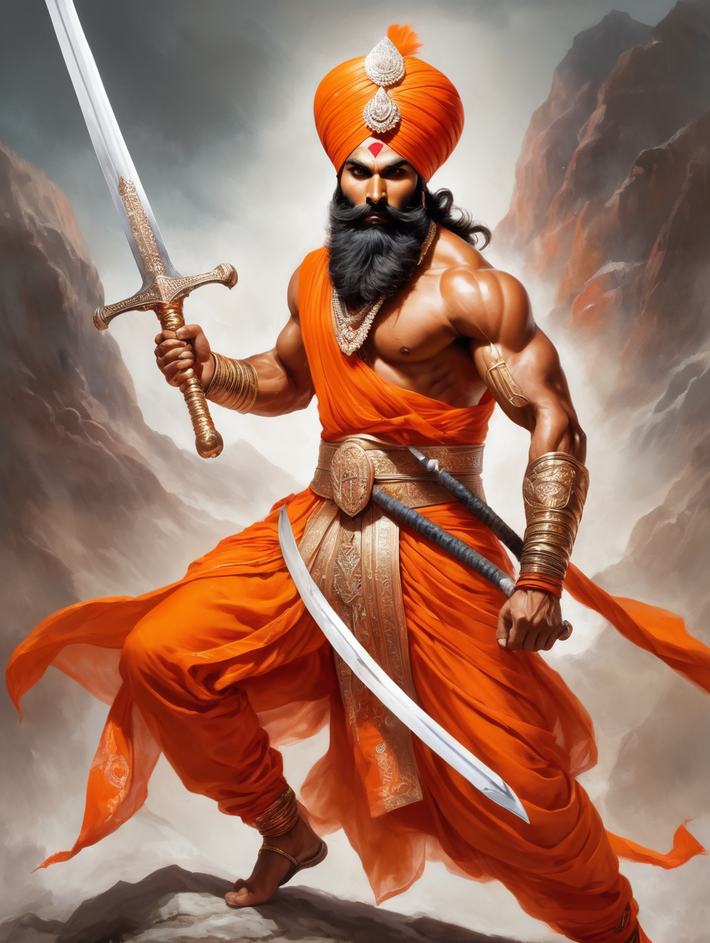 Premium Free ai Images | sikh warrior
