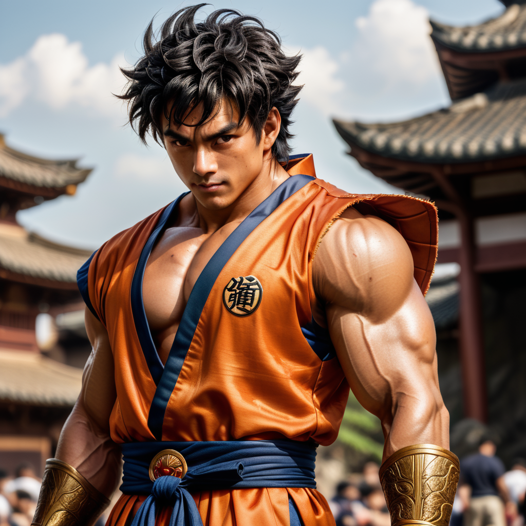 Premium Free ai Images | crea una imagen realista de goku el ...
