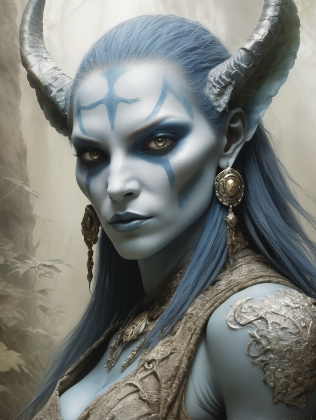 Premium Free ai Images | mystique creature ala louis royo