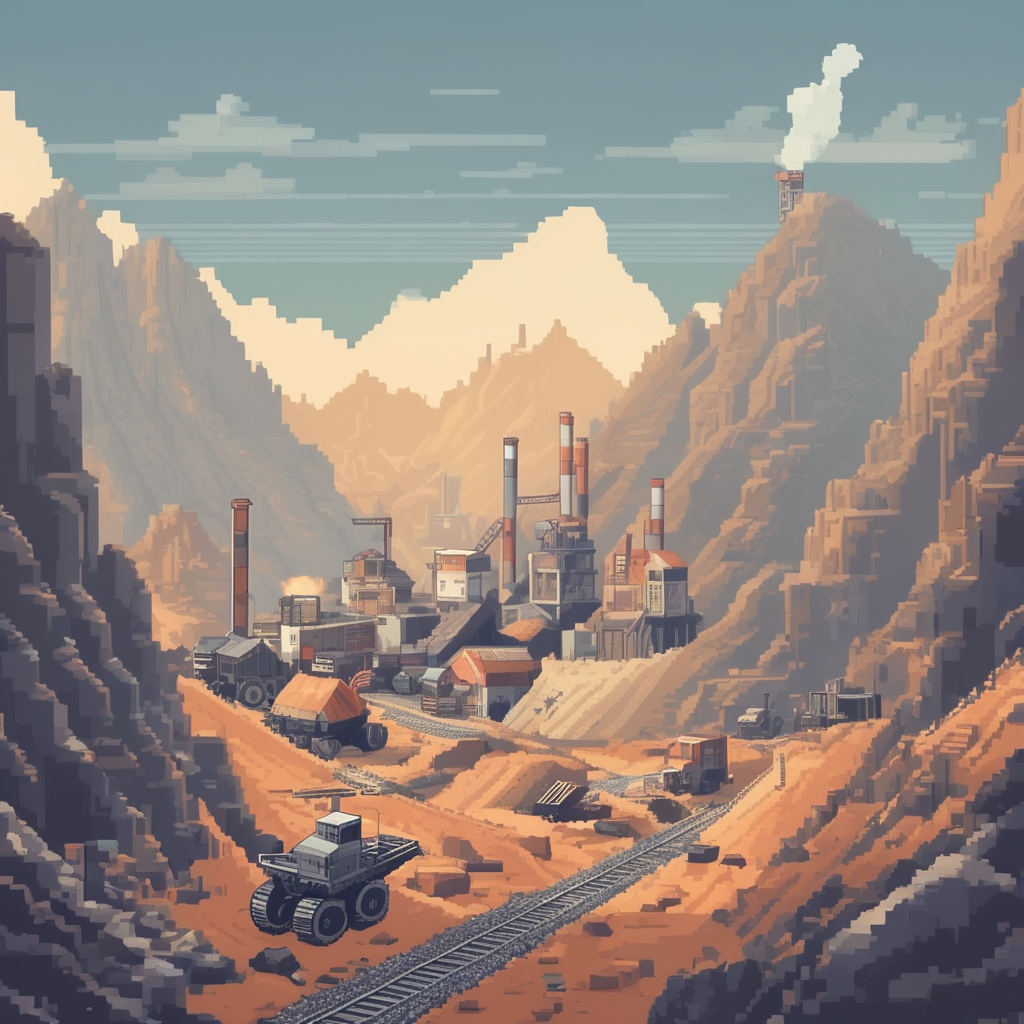 Premium Free ai Images | large mine cartoon bit