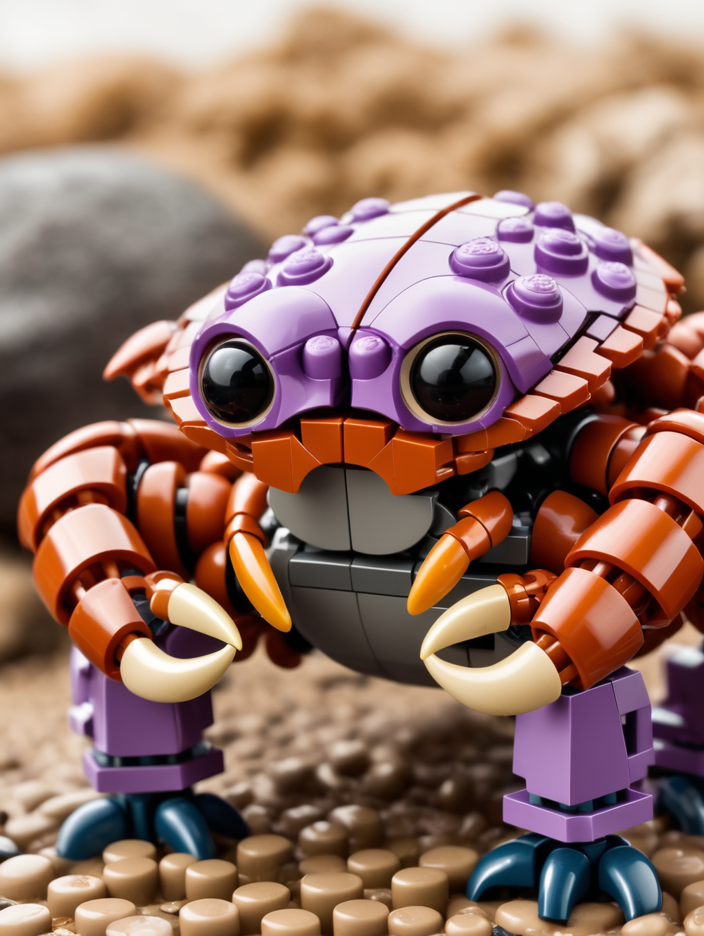 Premium Free ai Images | tamatoa crab as lego set