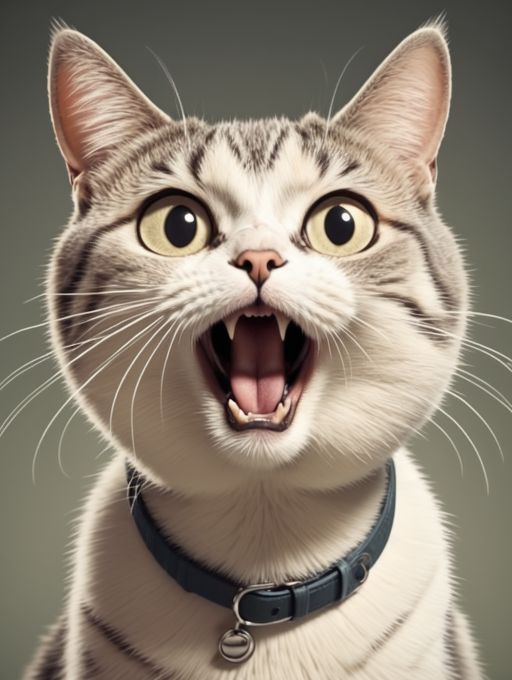 Premium Free ai Images | shocked cat cartoon