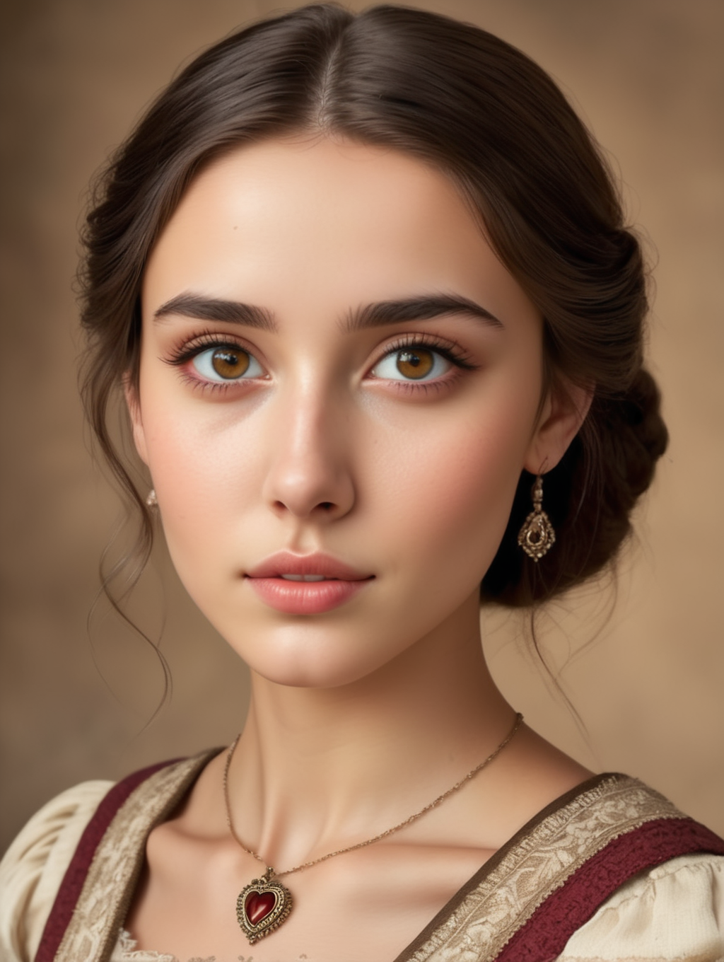 Premium Free ai Images | twenty year old georgian england era pretty ...