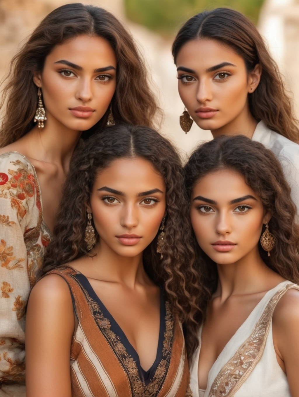 Premium Free ai Images | mixed ethnic sicilian cretan mixed prettiest ...