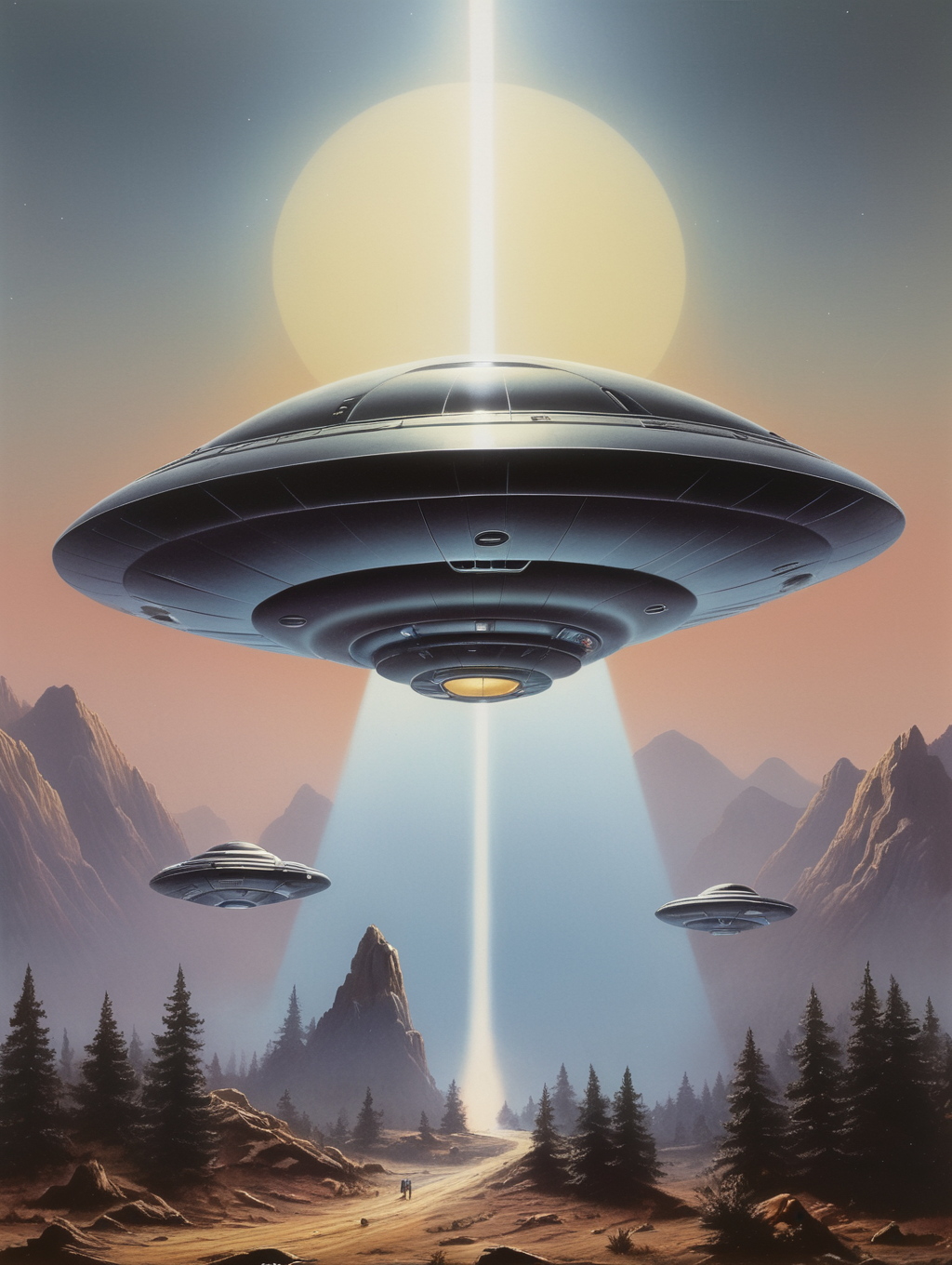 Premium Free ai Images | ufo heavy metal art