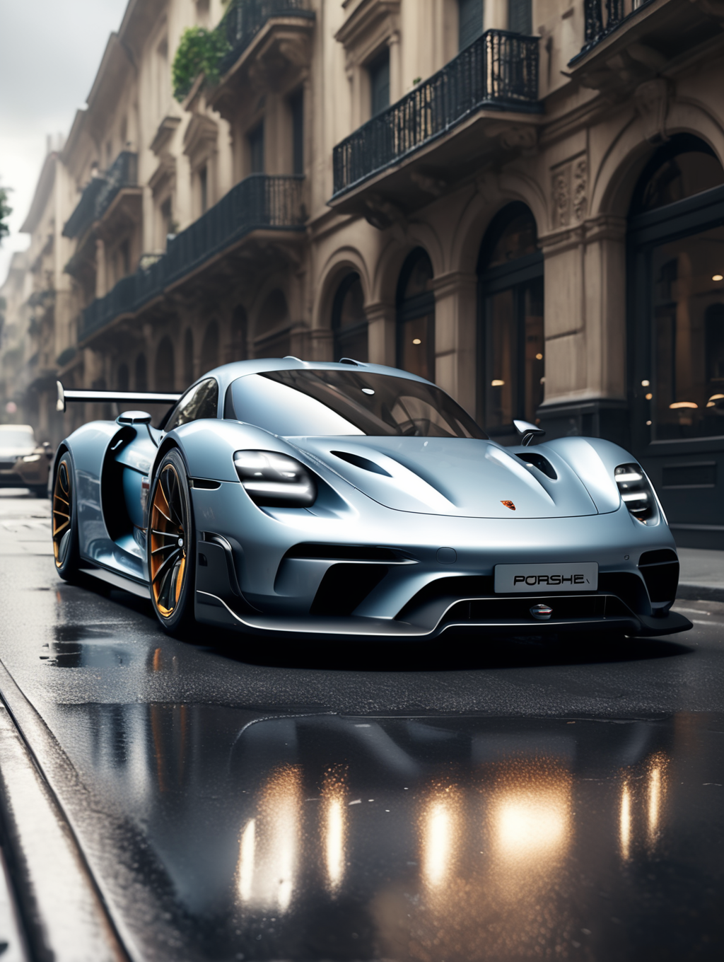 Premium Free ai Images | porsche hypercar realistic photoshoot on ...