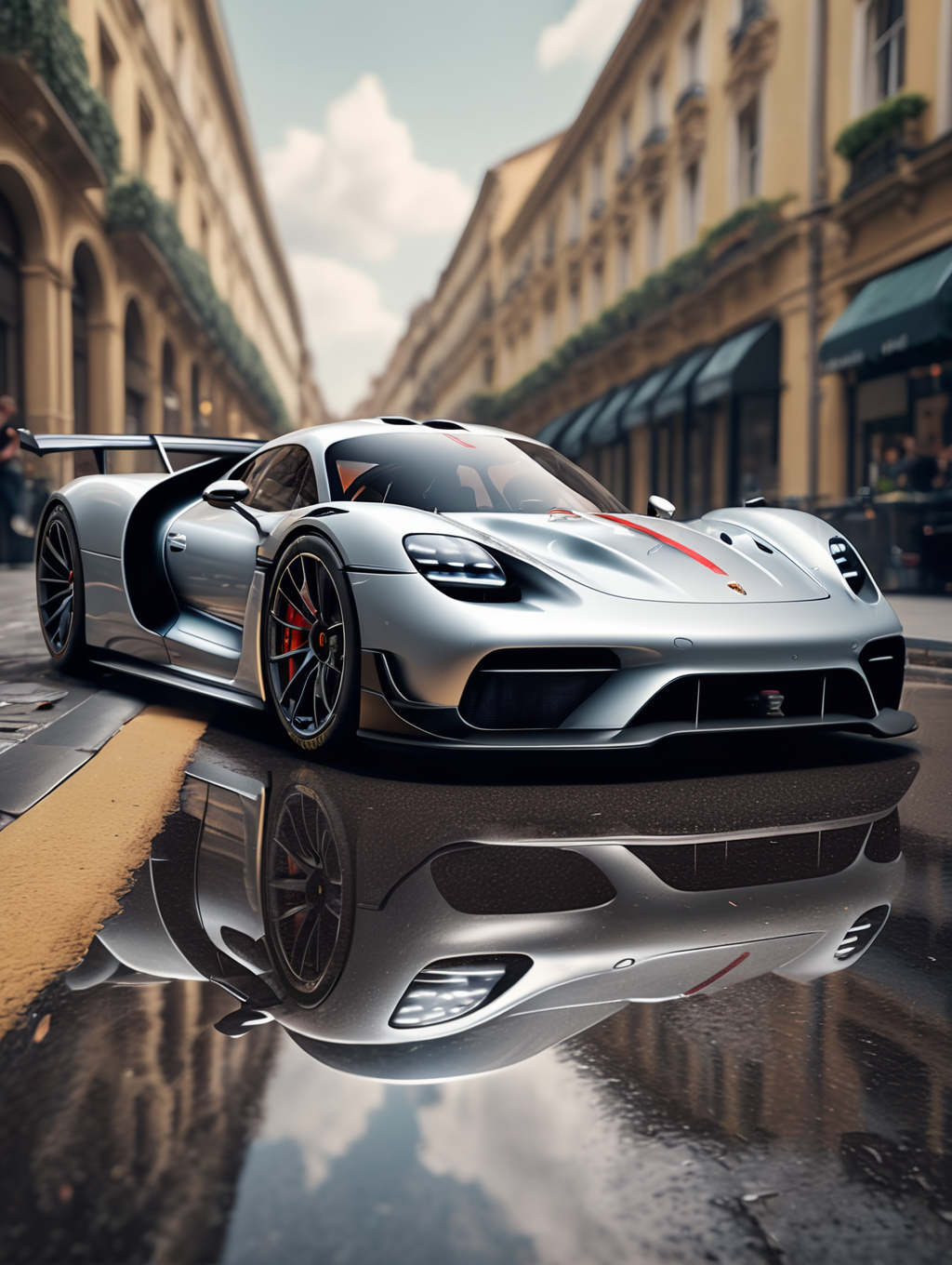Premium Free ai Images | porsche hypercar realistic photoshoot on ...