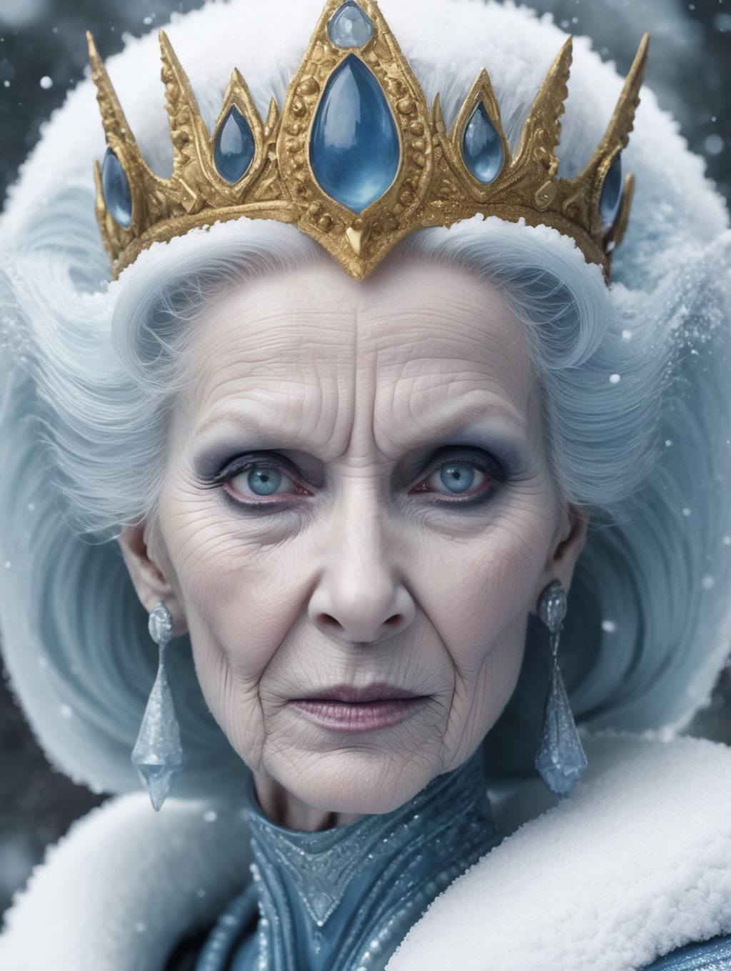 Premium Free ai Images | comic cover alien bluish pale skin very old ...