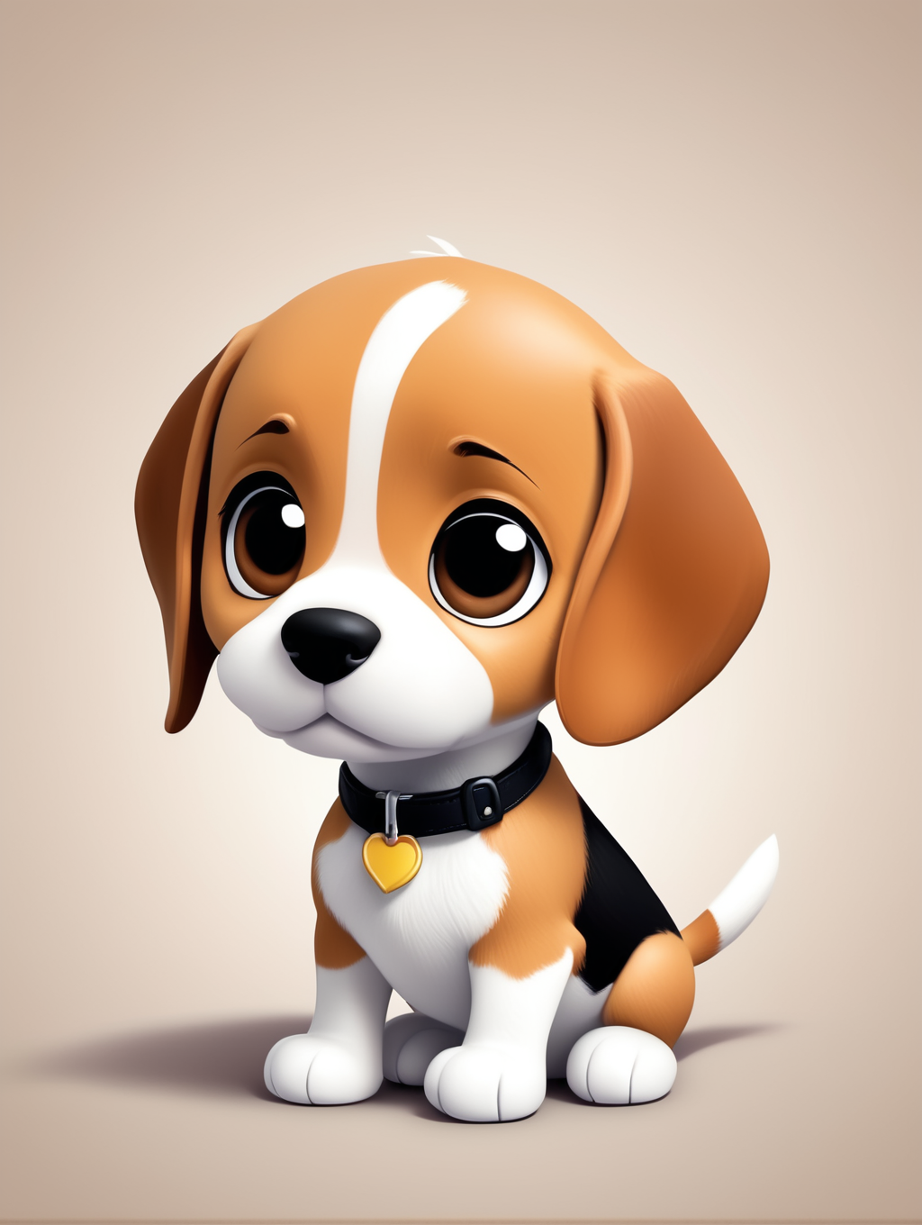 Premium Free ai Images | cute beagle full view chibi style disney style ...