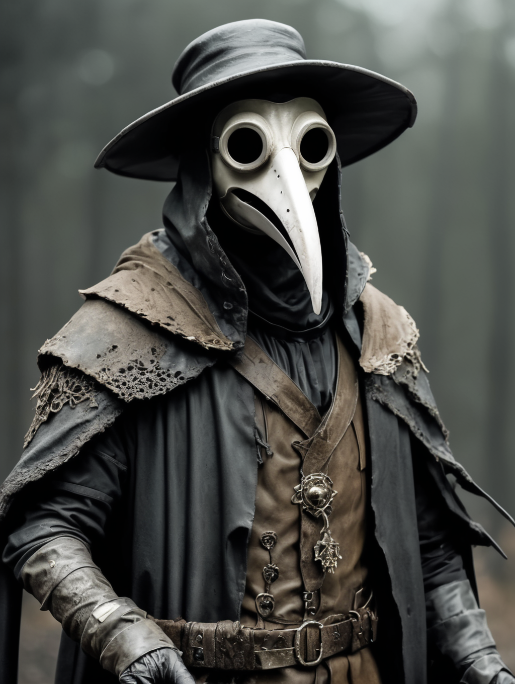 Premium Free ai Images | plague doctor horror grotesque