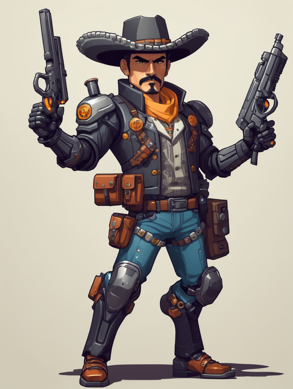 Premium Free ai Images | personaje principal de un juego en de tipo gun ...