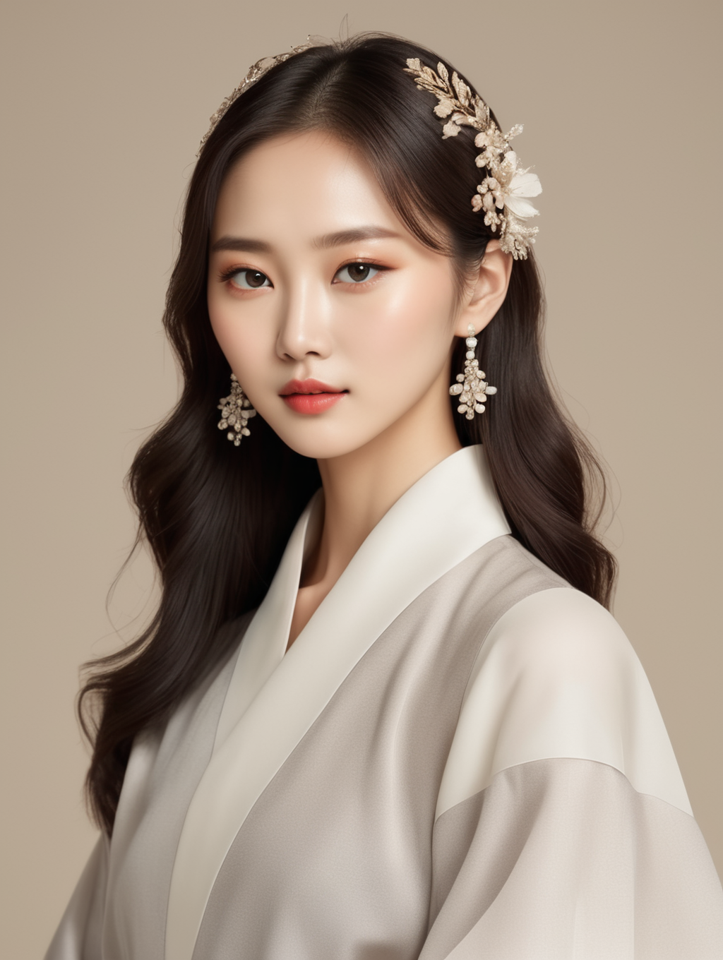 Premium Free ai Images | german korean young women with inhuman beauty