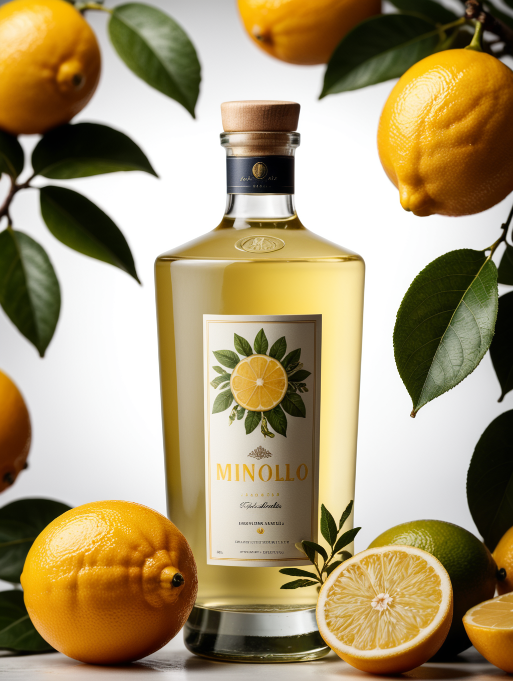 Premium Free ai Images | packaging and branding for limoncello under ...