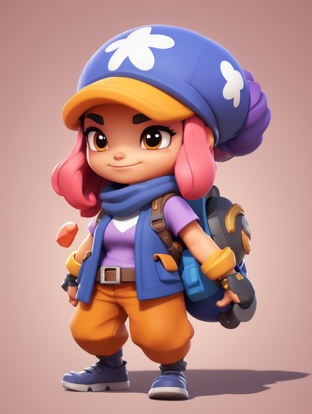 Premium Free ai Images | shelly from brawl stars