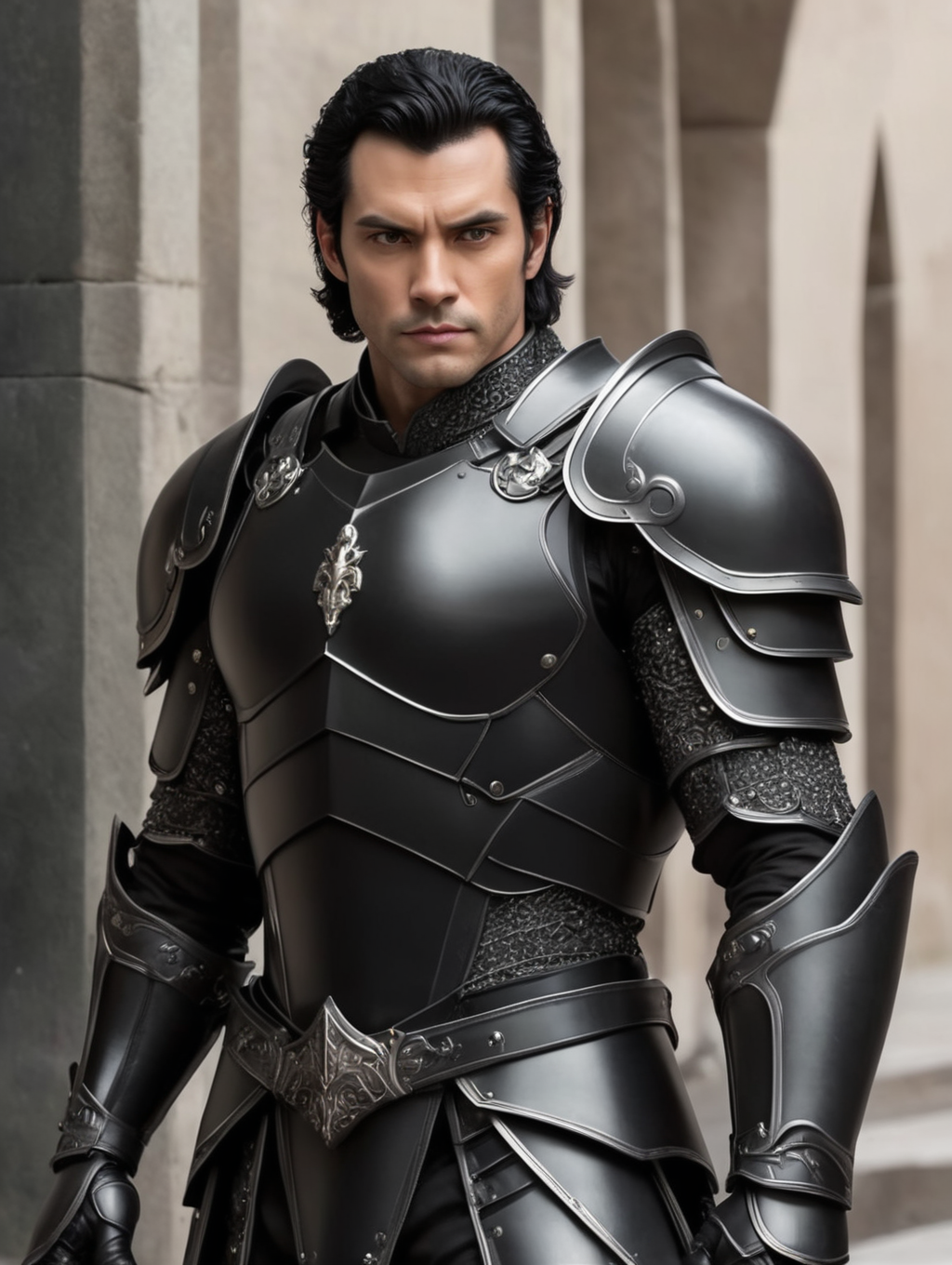 Premium Free ai Images | un homme cheveux noirs mi longs le regard ...