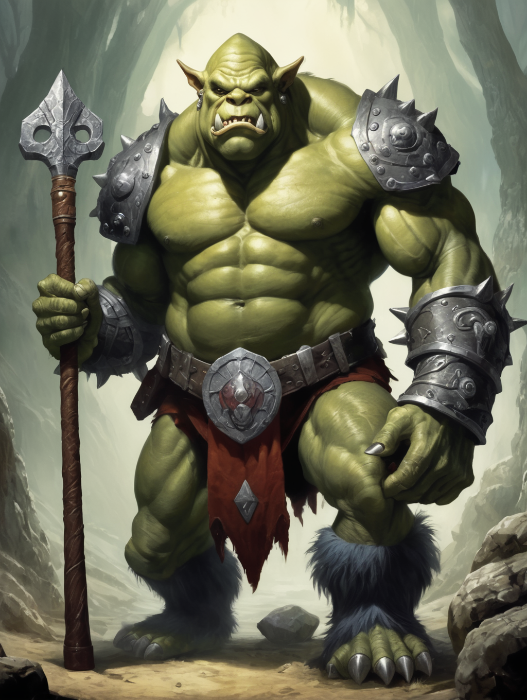 Premium Free ai Images | rpg advanced dungeons and dragons color ogre ...
