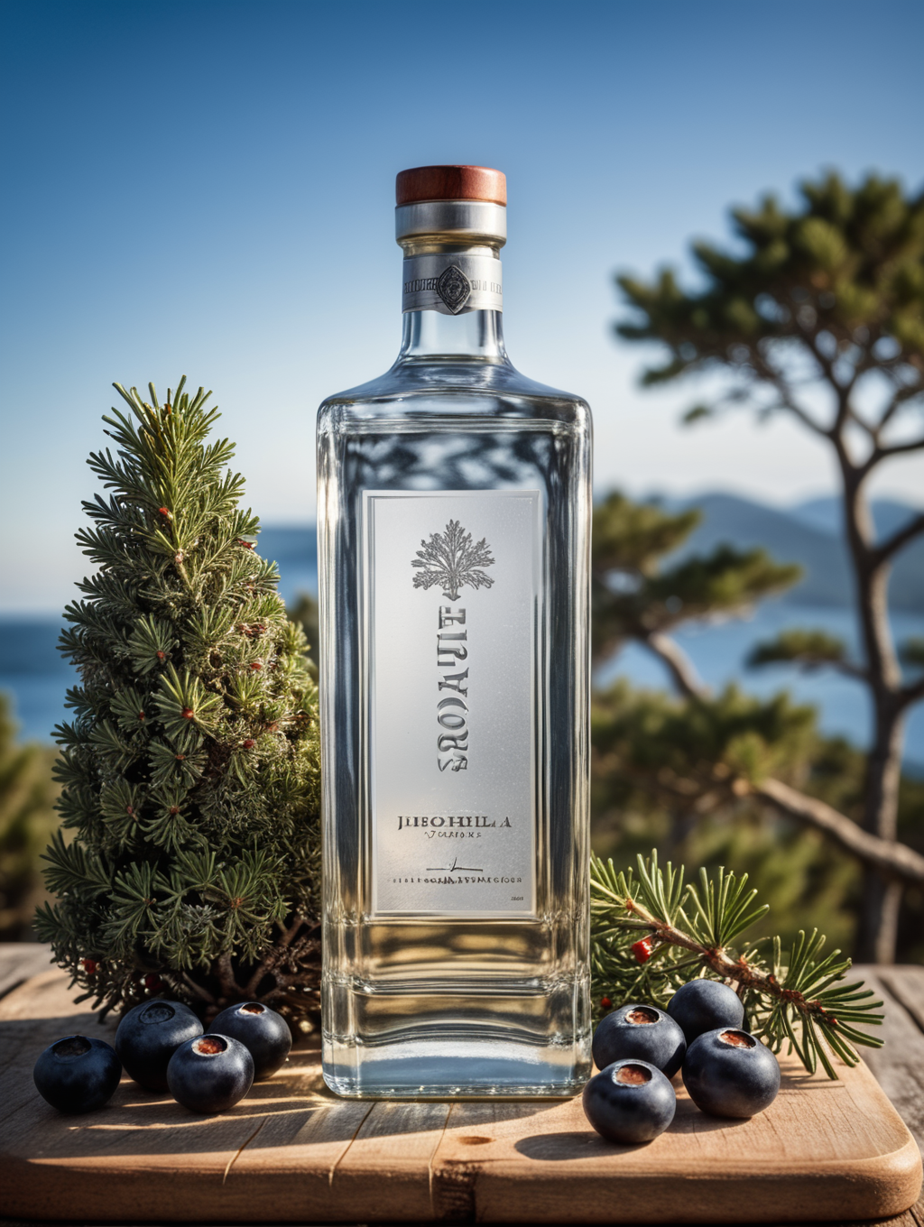 Premium Free ai Images | professional photography of square vodka ...