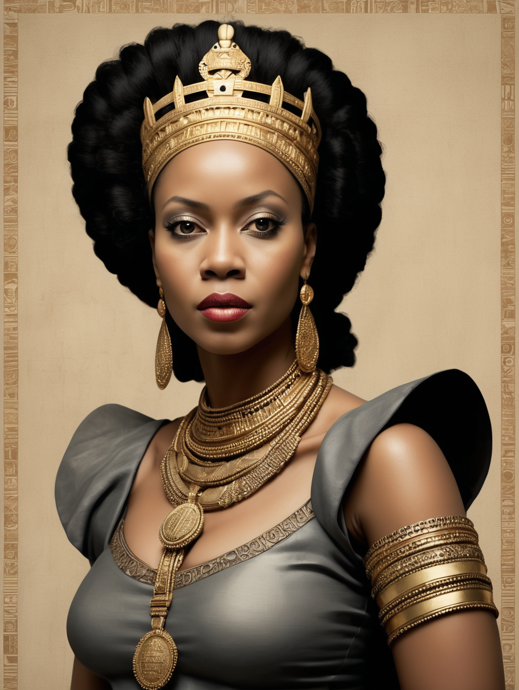Premium Free ai Images | generate an image that symbolizes queen nzinga ...
