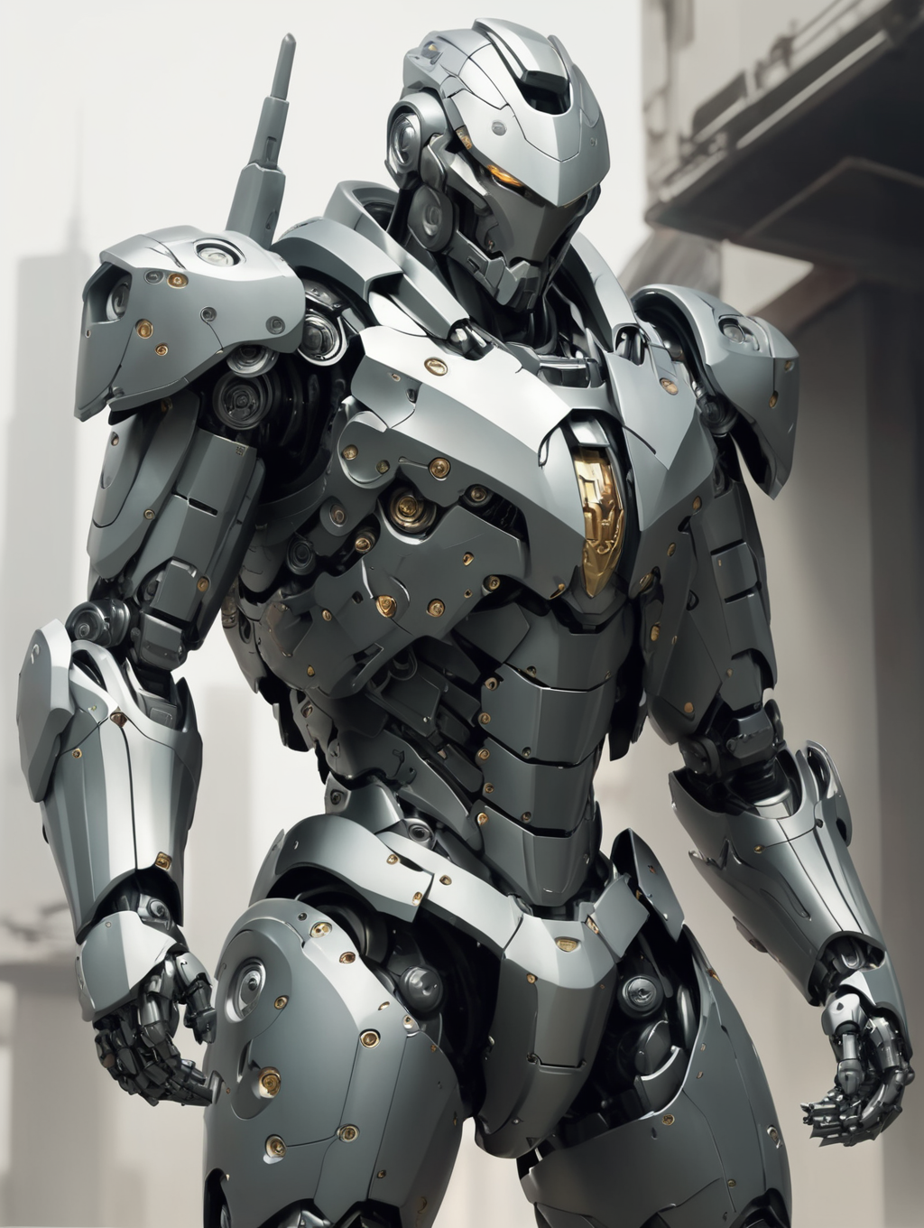Premium Free ai Images | humanoid slim body mecha armor futuristic ...