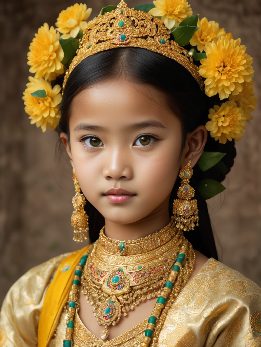 Premium Free ai Images | burmese traditional girl
