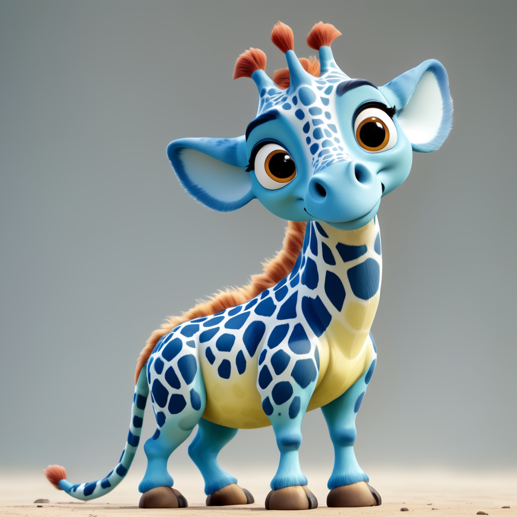 Premium Free ai Images | hybrid pardala zirafi hlavou cele telo drapy