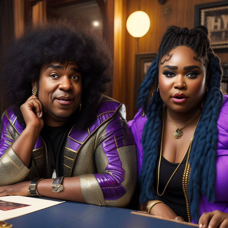 Premium Free ai Images | nardwuar and lizzo interview