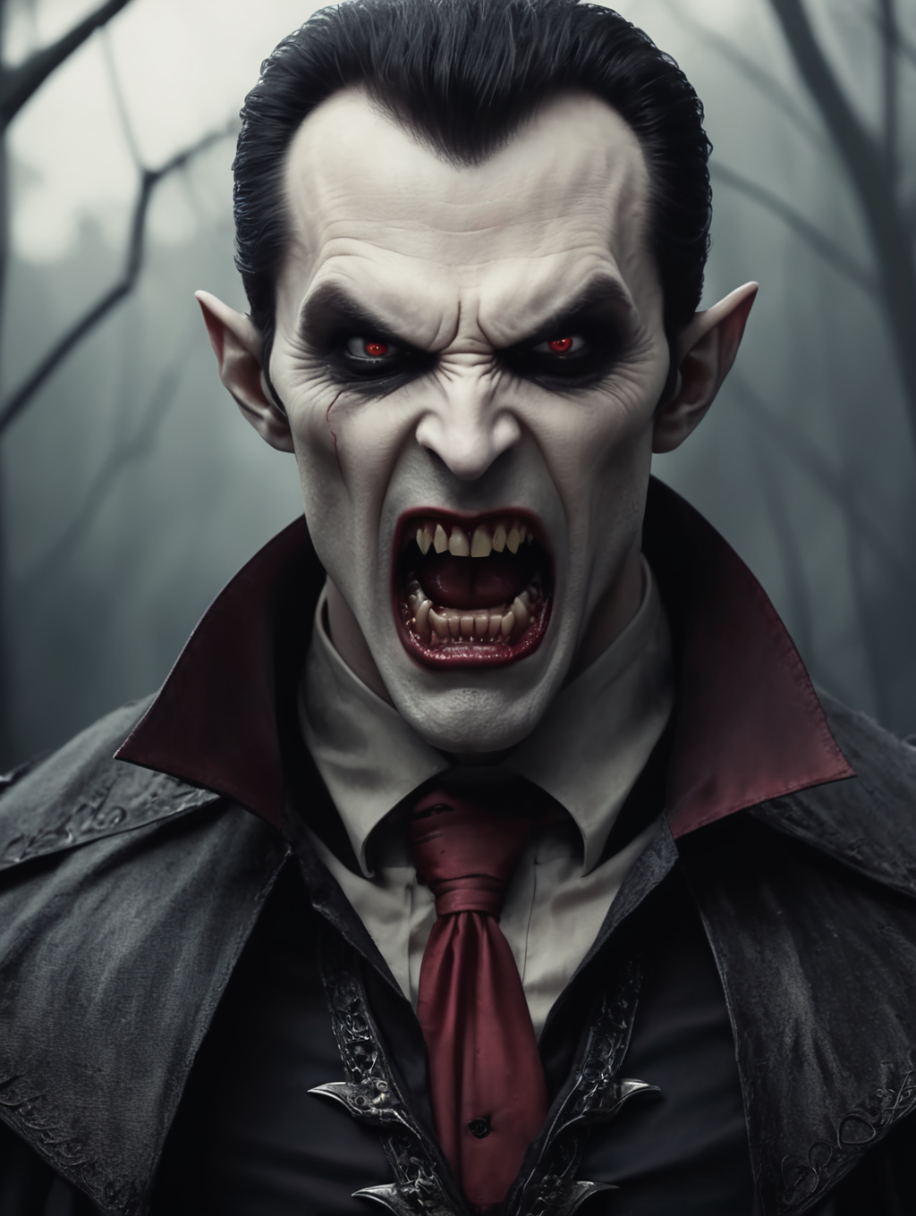 Premium Free ai Images | scary looking vampire for youtube video