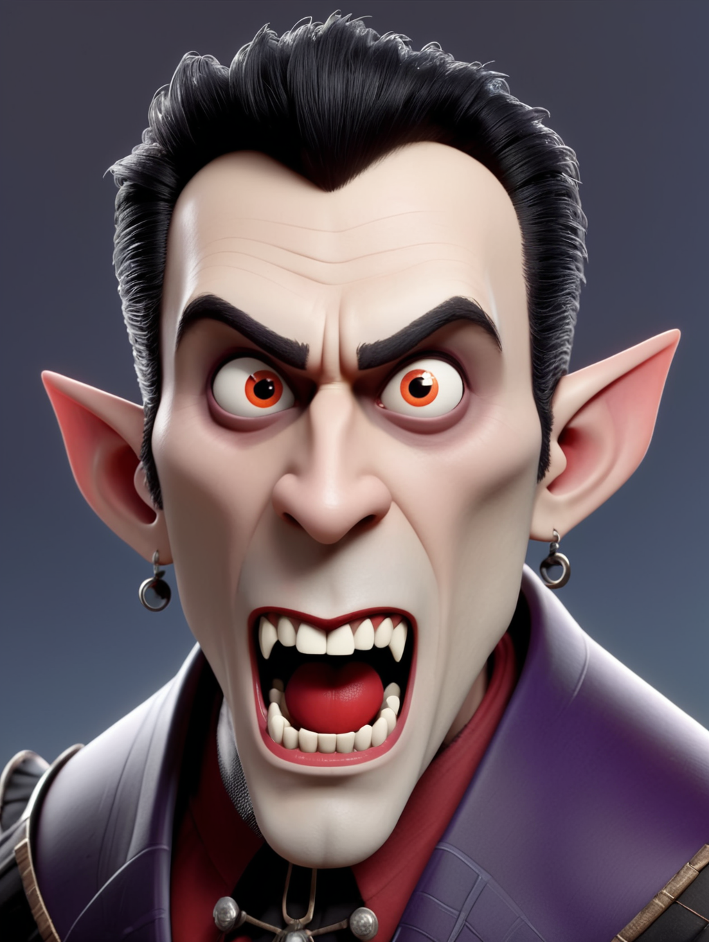 Premium Free ai Images | scary looking vampire for youtube video