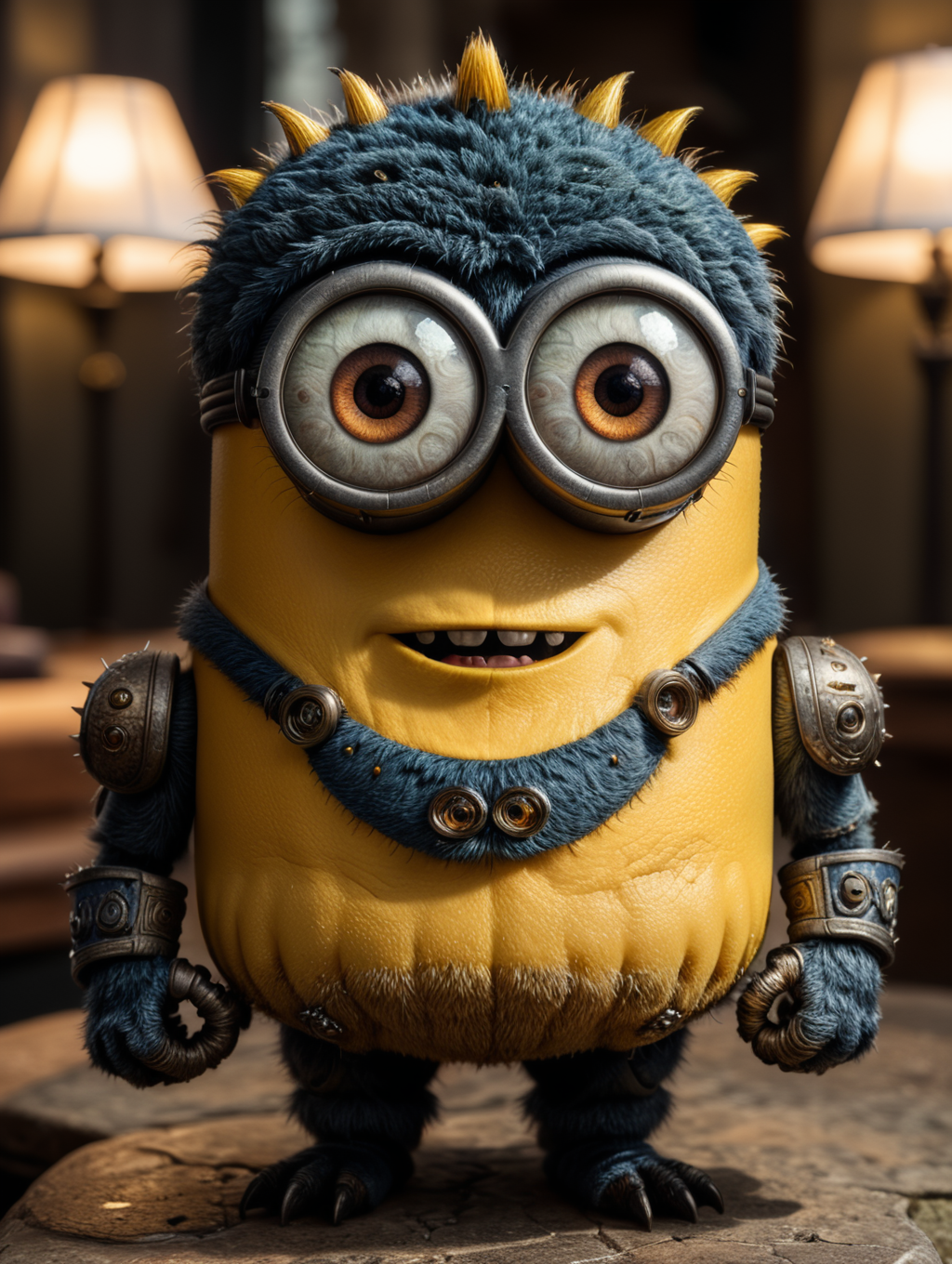 Premium Free ai Images | minion scary monster