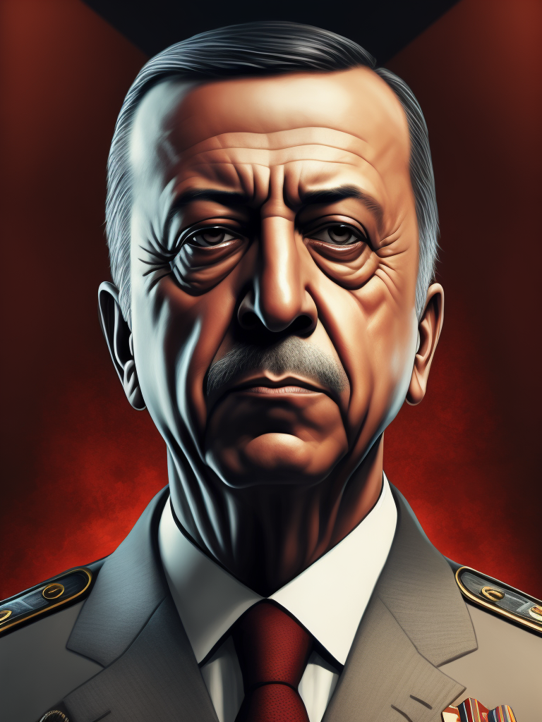 Premium Free ai Images | erdogan comic illustration