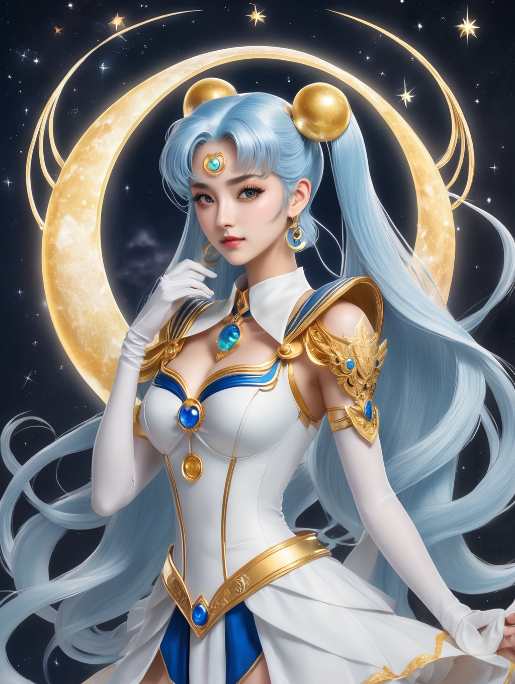 Premium Free ai Images | create fusion of frieren from frieren beyond journeys end and sailor ...