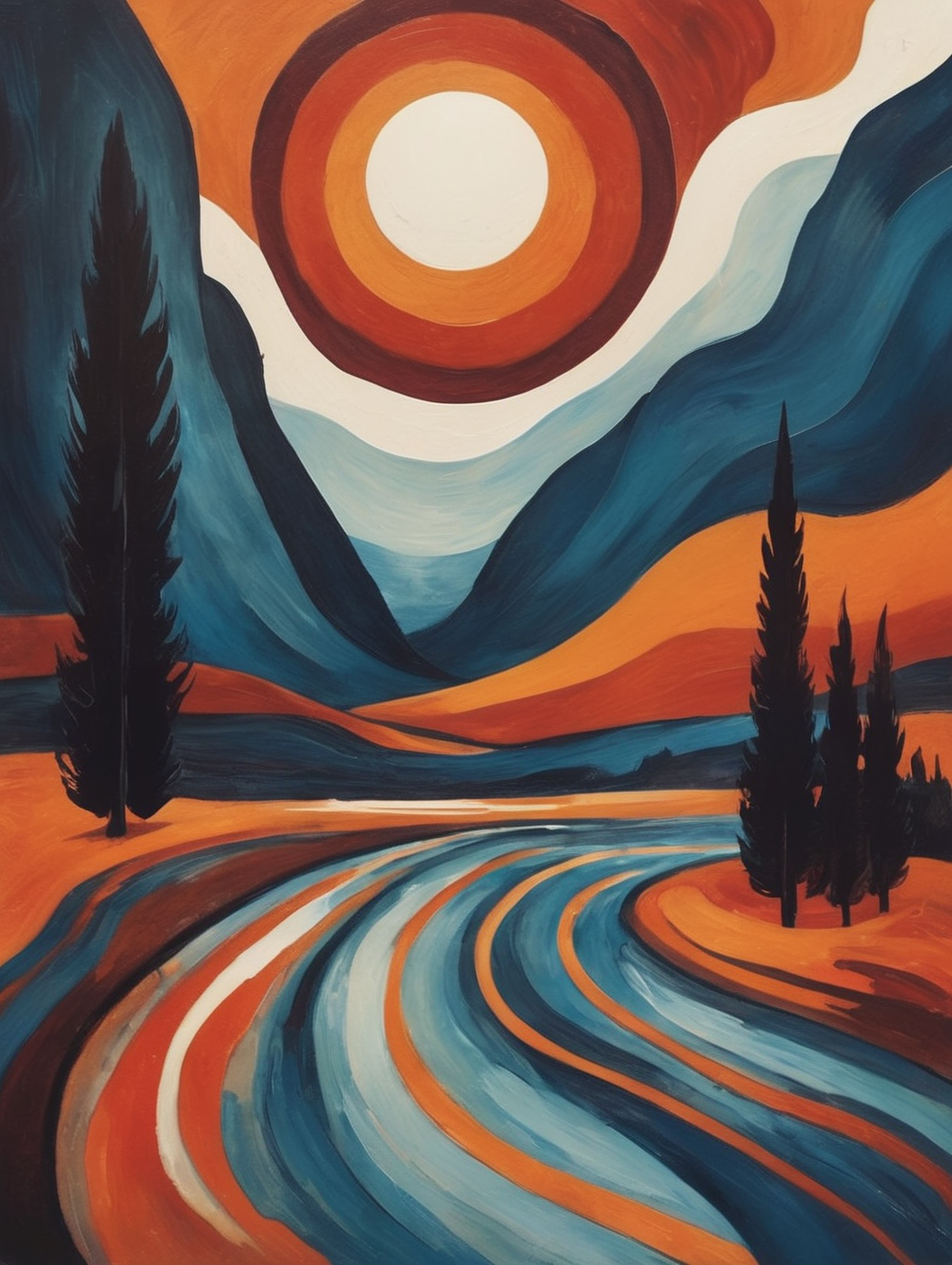 Premium Free ai Images | create an artwork inspired by edvard munch ...