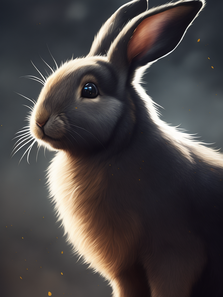 Premium Free ai Images | cute watercolor style rabbit