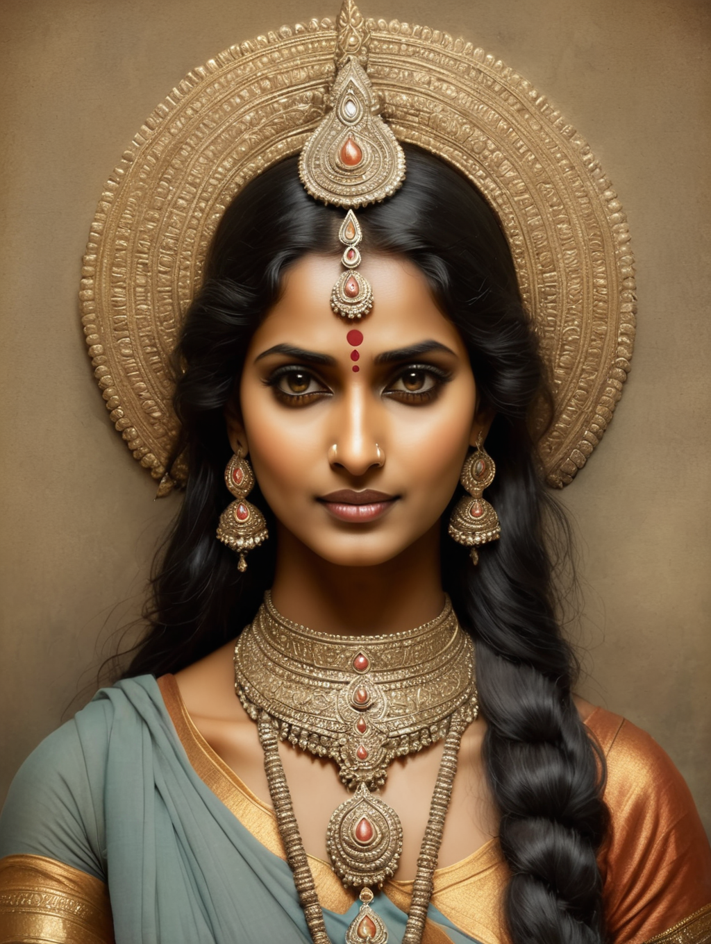 Premium Free ai Images | sabari devout woman was famous for her ...