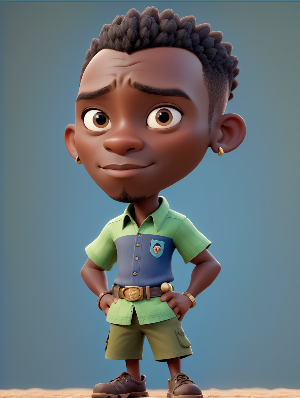 Premium Free ai Images | generate an images of short africa man