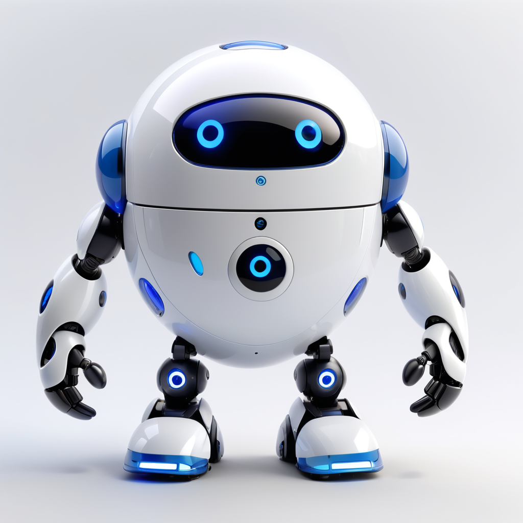Premium Free ai Images | this friendly robot boasts sleek white ...